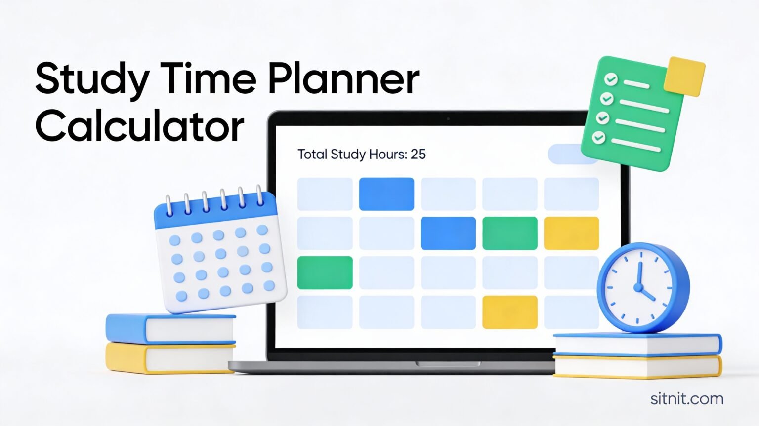 Study Time Planner Calculator