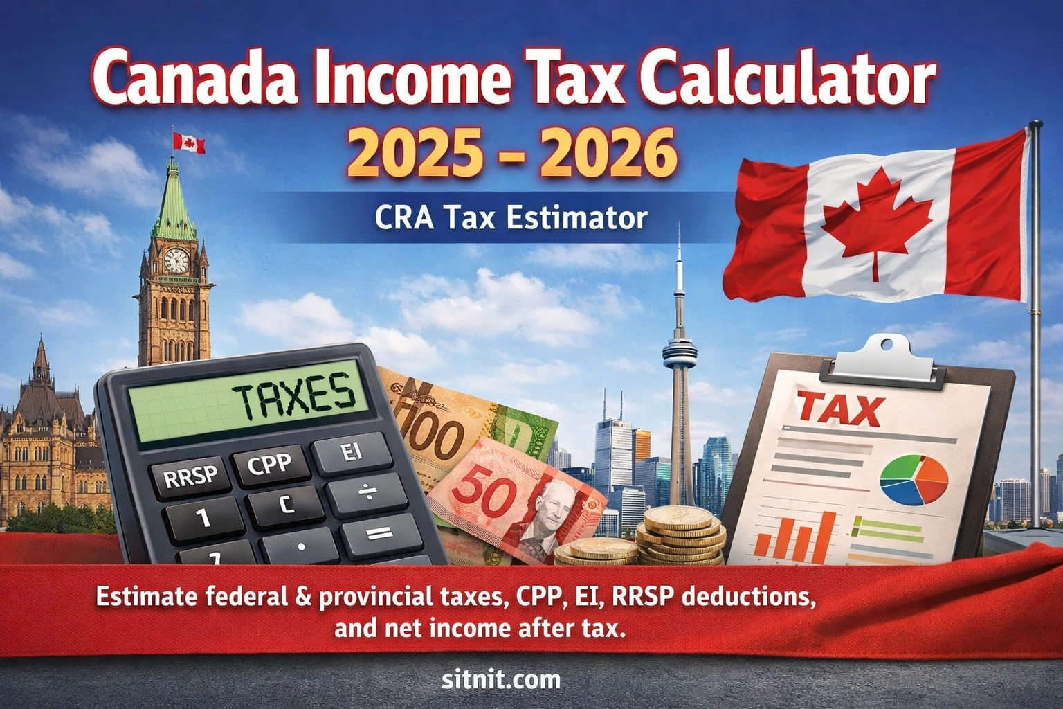 Canada Income Tax Calculator 2025–2026 (Federal + Provincial) | After ...